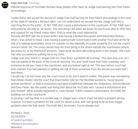 Two Delphi Murders Content Creators Permanently Banned From Case Proceedings After ‘heated