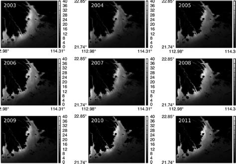 Annual Mean Total Suspended Matter Tsm Concentration In The Pearl