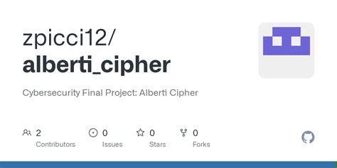 Github Zpicci12 Alberti Cipher Cybersecurity Final Project Alberti