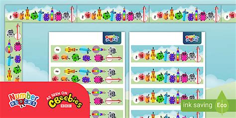 👉 Numberblocks Display Border Teacher Made Twinkl