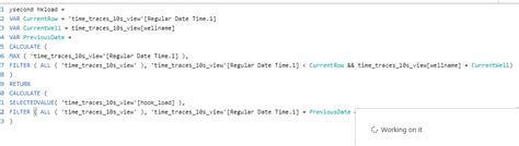 solved referencing previous row in column performance is