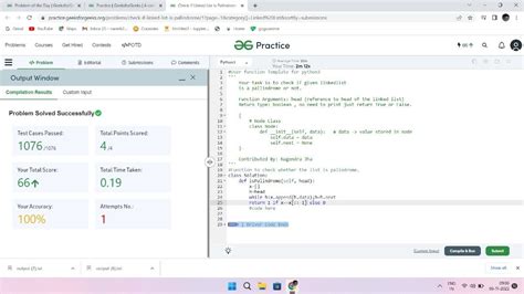 Paliwal Naresh On Linkedin 5 Solved Gfg Potd Palindrome List