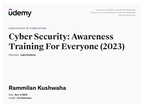 Rammilan Kushwaha On Linkedin Cybersecurity Securityawareness Certification Digitalsafety…