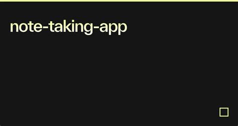 Note Taking App Codesandbox