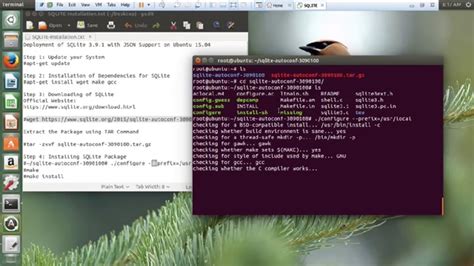 sqlite installation on ubuntu 15 04 youtube