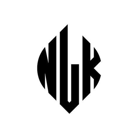 Premium Vector Nlk Circle Letter Logo Design With Circle And Ellipse