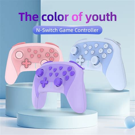 Wireless Gamepad Bluetooth Controller Six Axis Dual Vibration Wake Up For Nintendo Switch Pro Tv