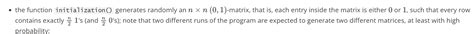 Solved The Following Function Returns An Nxn 01 Matrix