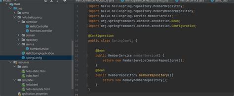 스프링 입문 코드로 배우는 스프링 부트 웹 Mvc Db 접근 기술 자바 코드로 직접 스프링 빈 등록하기