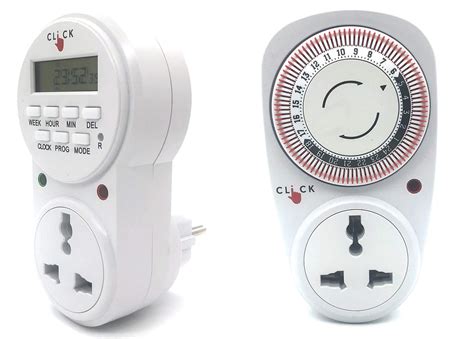 Buy Click Solutions 3PIN Indian Type Plastic Programmable Digital Timer Automatically Turns ON