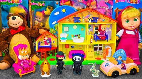 92 Minutes Satisfying With Unboxing Cute Masha And The Bear Tree House