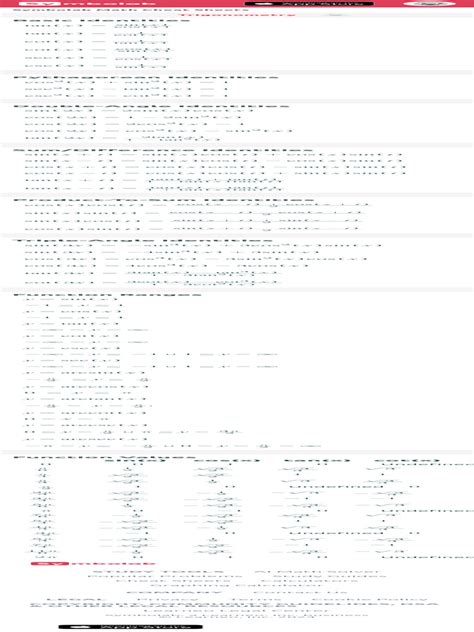 Trigonometry Cheat Sheet Pdf Trigonometric Functions Rotation