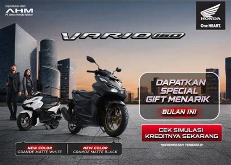 Simulasi Kredit Honda Vario 160 PT Astra Honda Motor