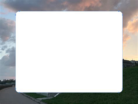 Скругление углов картинки в Фотошопе