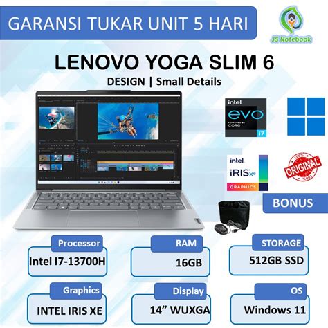 Jual Lenovo Yoga Slim Oled Irh Intel I H Gb Ssd Win Ohs Shopee Indonesia