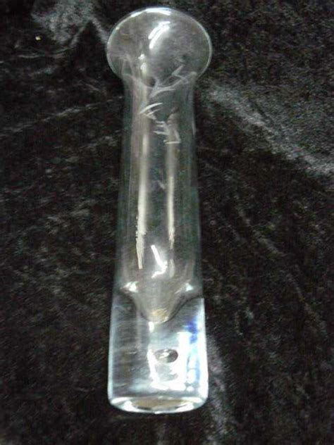 Vases Bubble Heavy Bottom Glass Vase With Pattern 20 Cm Tall X 6 Cm