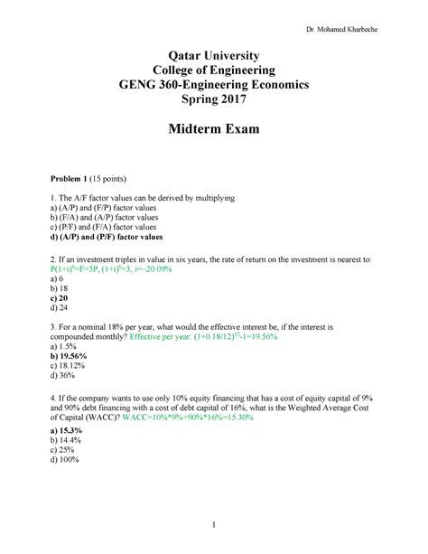 Midterm 3 April 2017 Questions And Answers Warning Tt Undefined Function 22 Dr Mohamed