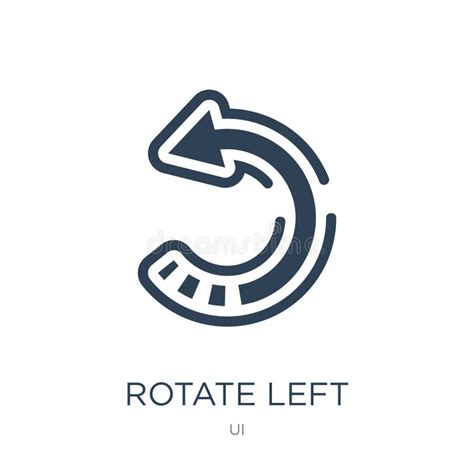 Rotate Icon In Trendy Design Style Rotate Icon Isolated On White Background Stock Vector
