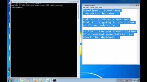 How To Cancel Auto Shutdown Using Command Youtube