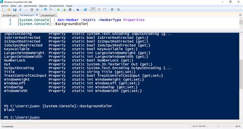 Ver Las Propiedades Estáticas De La Clase Systemconsole Desde