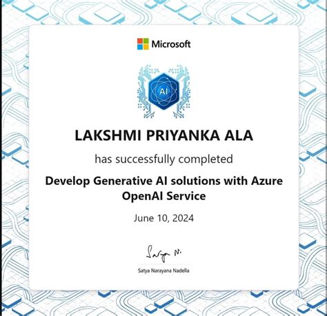 Completed Develop Generative Ai Solutions With Azure Openai Ala
