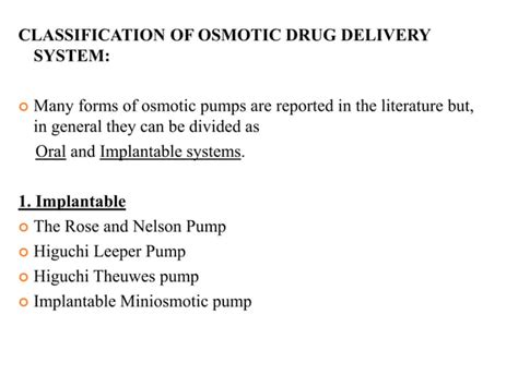 Osmotic Systems Ppt