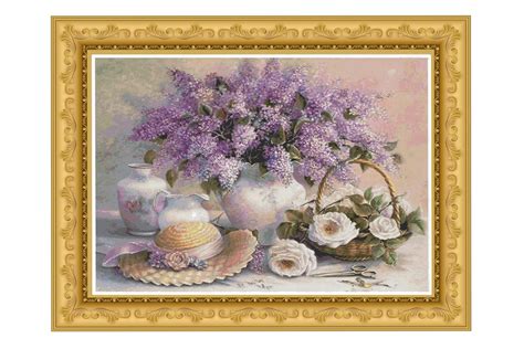 Counted Cross Stitch Pattern Flowers 107 Graphic By Crossstitchpatterns