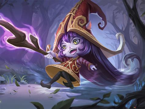 The Fae Sorceress Lulu League Of Legends Lol 4k Wallpaper Download