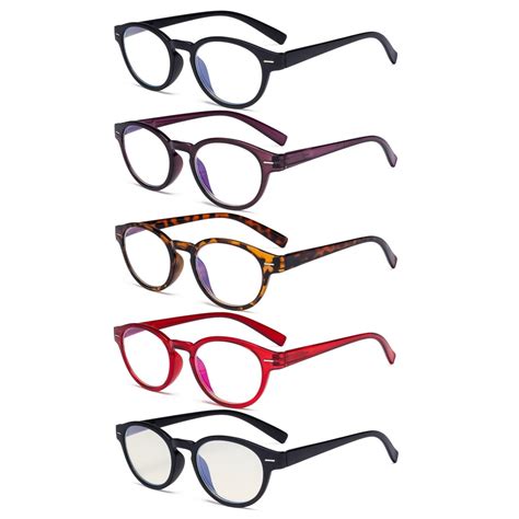 5 Pack Reading Glasses Include Computer Readers