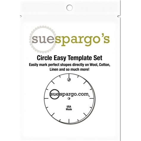 Sue Spargo Circle Easy Template Set