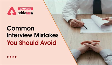 Common Interview Mistakes You Should Avoid