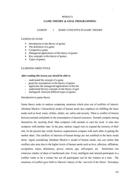 Game Theory Strategies And Lecture 1pdf