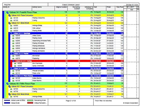 I Make Gantt Charts On Primavera P6 For 5 SEOClerks