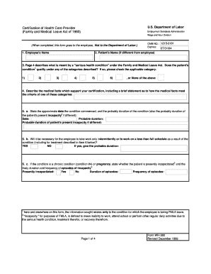 Fillable Online FMLA Form Xls Fax Email Print PdfFiller
