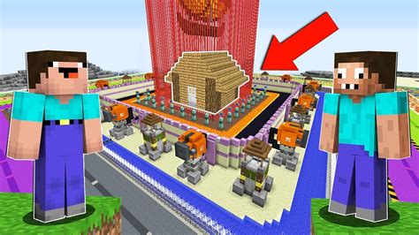 САМЫЙ ЗАЩИЩЕННЫЙ ДОМ ЛОВУШКА 100 ЗАЩИТА В МАЙНКРАФТ НУБ ПРОТИВ ПРО И ТРОЛЛИНГ НУБА В