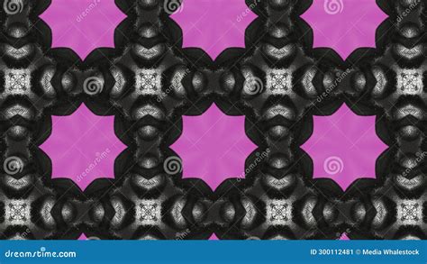 Abstract Kaleidoscopic Pattern Of Psychedelic Transformation Of Stars