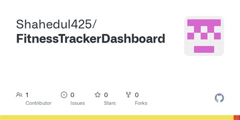 GitHub Shahedul FitnessTrackerDashboard