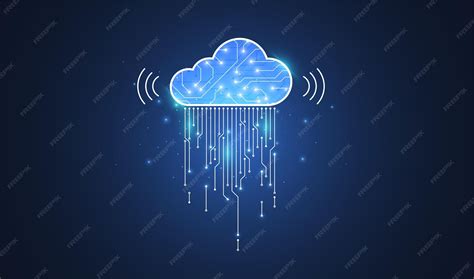Premium Vector Cloud Computing Concept Design Digital Data Transform Download And Upload Cloud