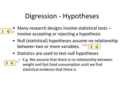 Ppt Digression Hypotheses Powerpoint Presentation Free Download