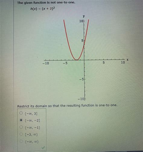 solved the given function is not one to one h x x 2 2