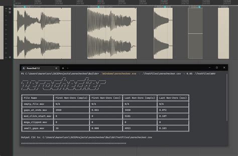Github Acendan Zerochecker A Command Line Utility For Analyzing Audio Files