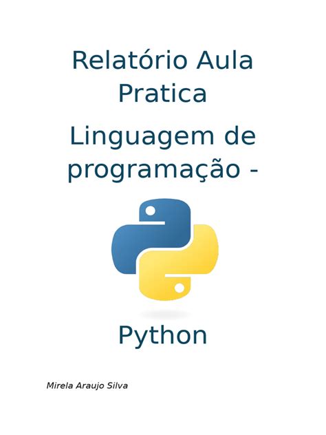 Relatório Aula Pratica Linguagem De Programação Pdf