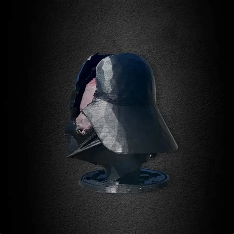 Darth Vader Damaged Helmet By OBJ Prints Download Free STL Model Printables Com