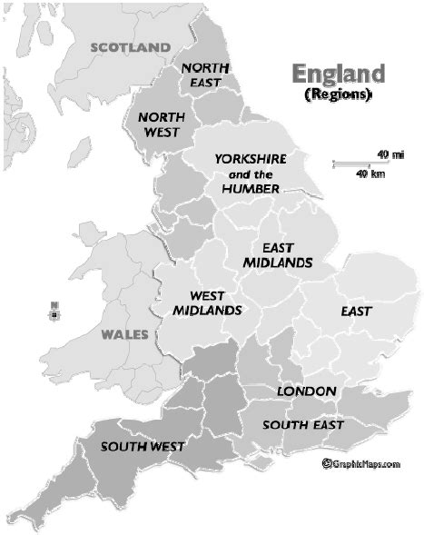Regions Of England