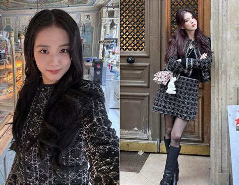 블랙핑크 지수vs한소희 고급스러움과 우아함을 동시에 잡은 트위드 자켓