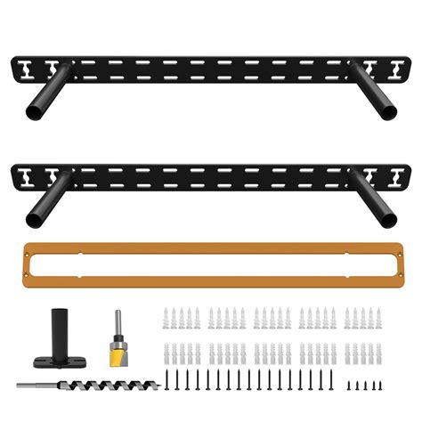 2pcs Floating Shelf Hardware Heavy Duty Hidden Shelf Brackets Support Wall Mounting Invisible