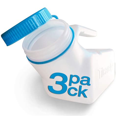 Urinals For Men Glow In The Dark Lid By Tilcare 3 Pack 32oz1000ml
