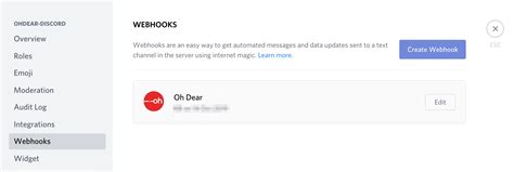 Discord Notifications Oh Dear
