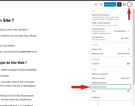 comment dupliquer une page sur wordpress