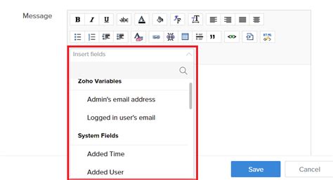 configure send email action manageengine appcreator help